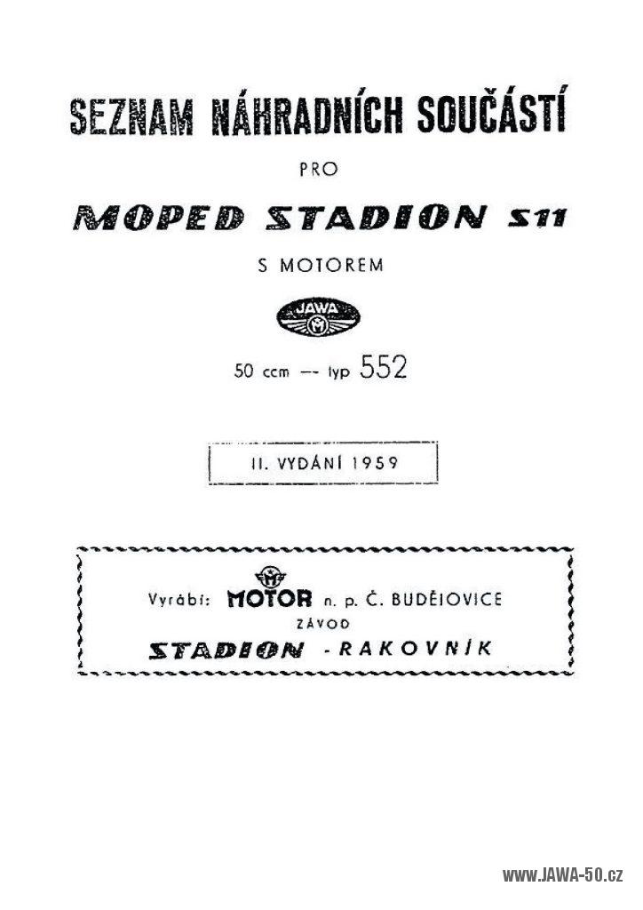 Dokumentace: schémata, příručky, katalogy, návody – Jawa 50 Pionýr